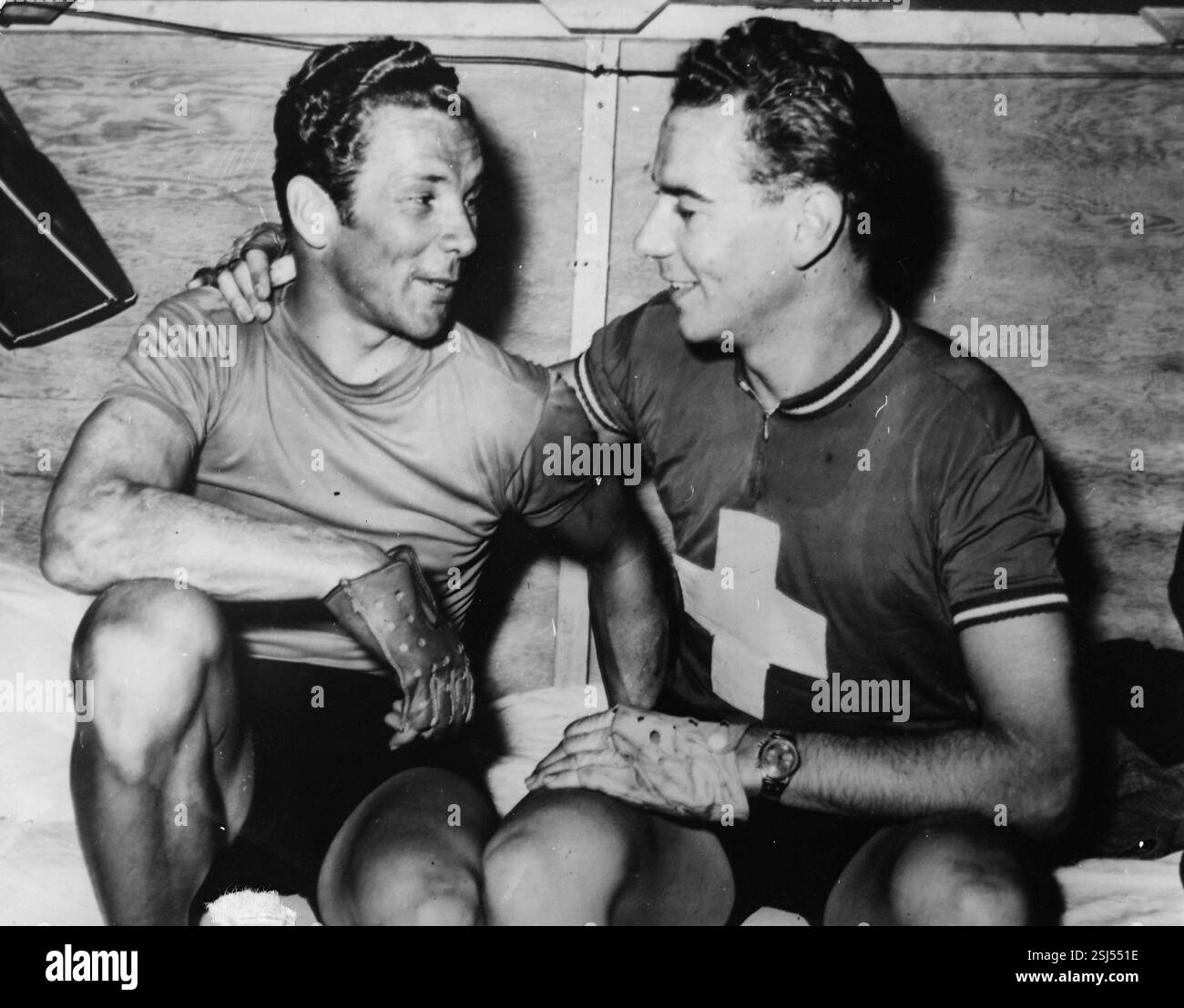 Walter Diggelmann und Hugo Koblet 1949#Walter Diggelmann and Hugo ...