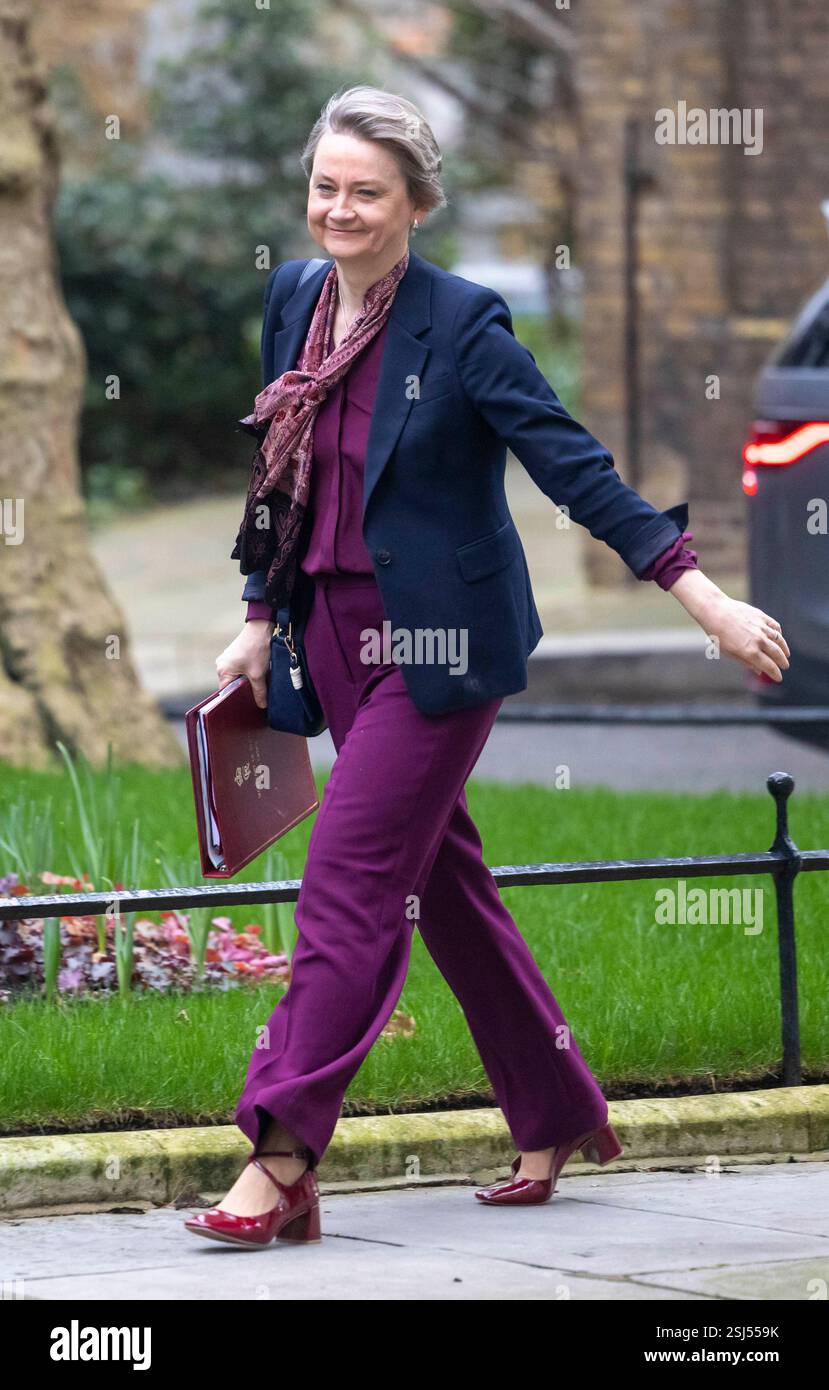London, UK. 11th Feb, 2025. Yvette Cooper, Home Secretary, at Downing ...
