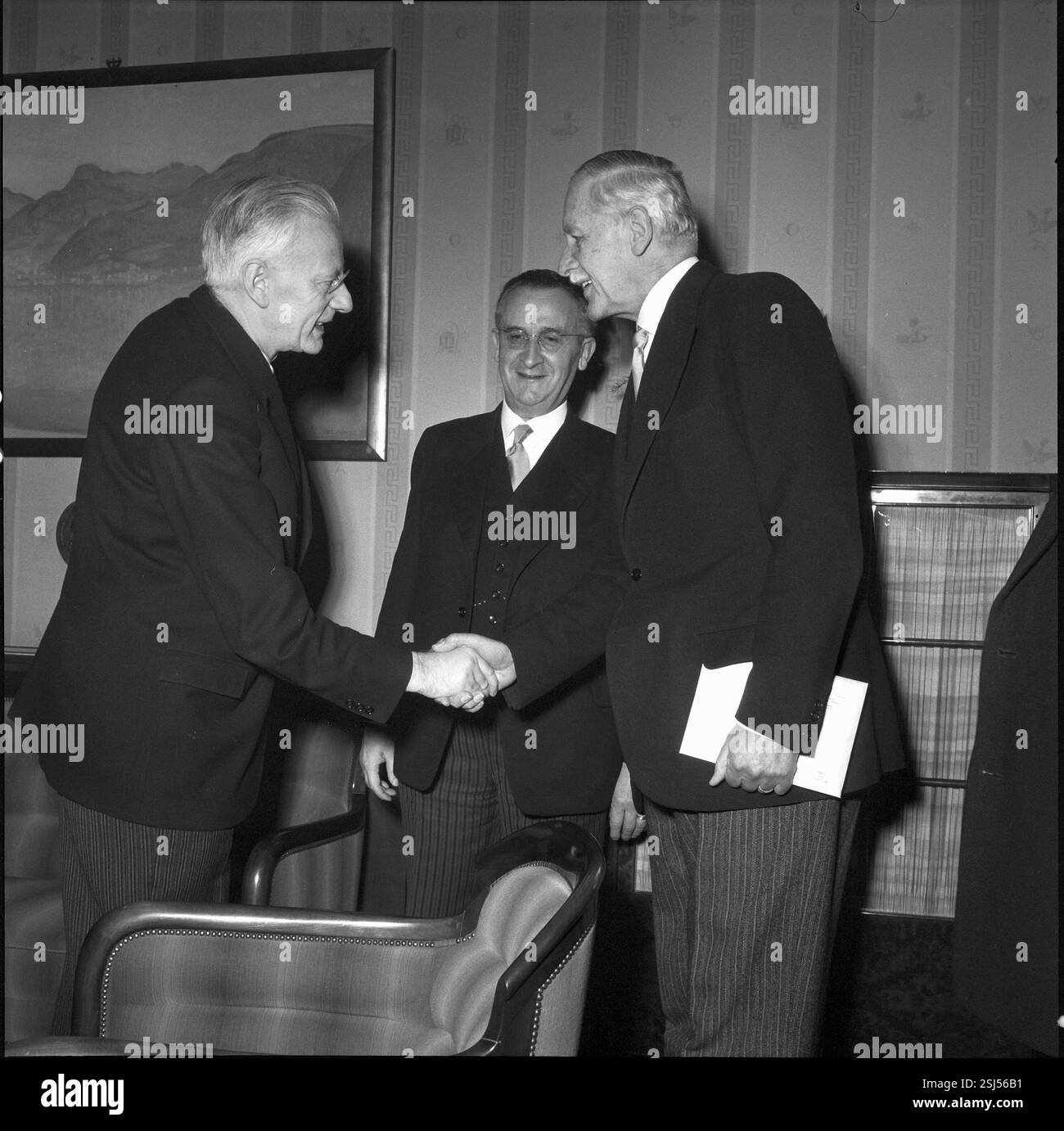 Markus Feldmann, Emil Boss und Heinrich Rothmund, 1952#Markus Feldmann ...