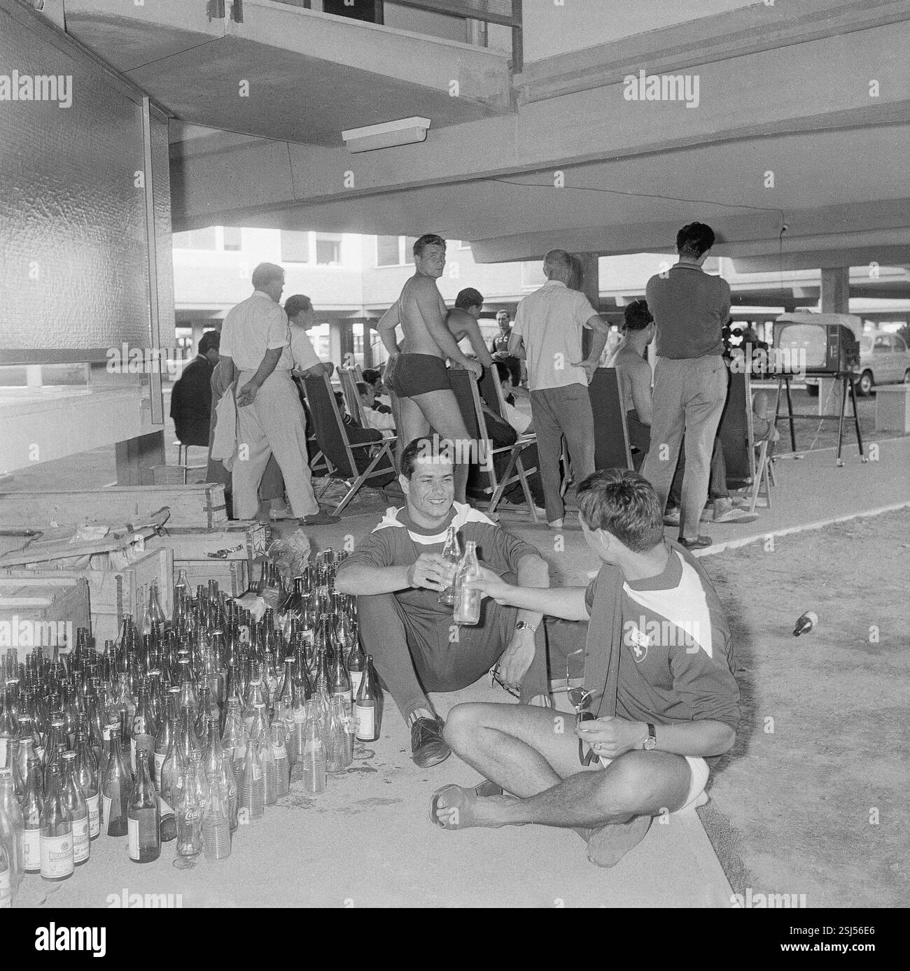 Olympische Spiele Rom 1960: Büchi und Goltsche beim Fersehen#Olympic ...