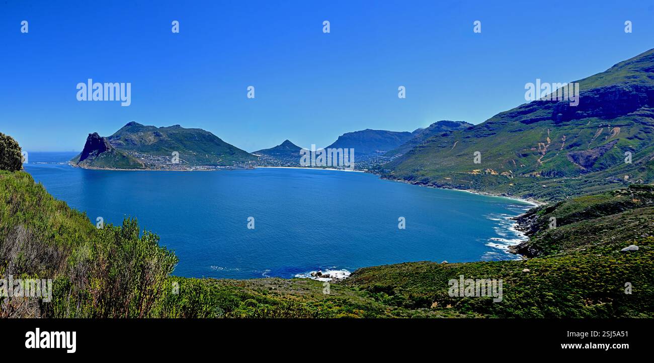 Houtbay harbour, African landscapes, countryside of Cape peninsula ...