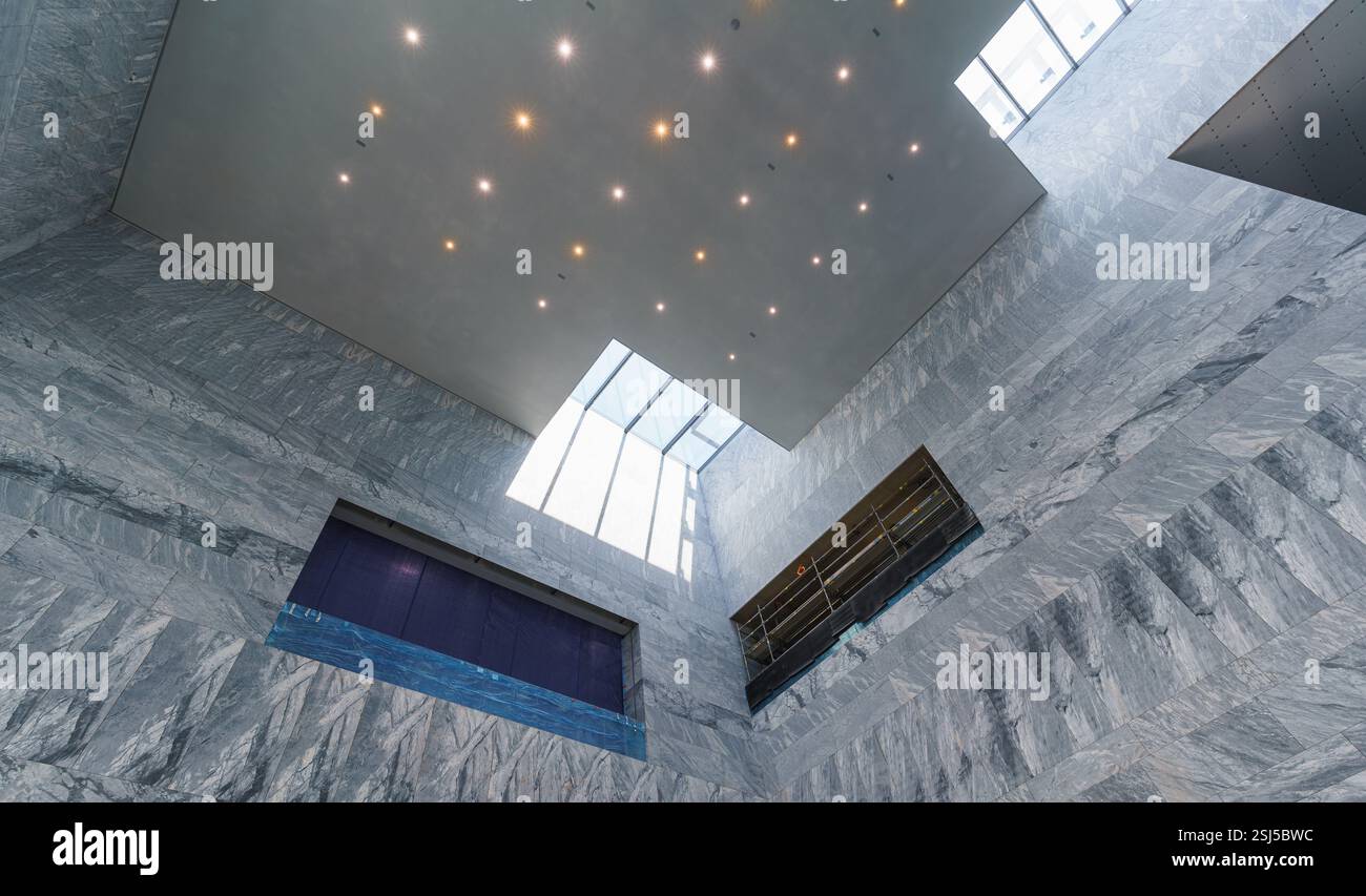 Muzeum Historii Polski. Main entrance hall of Polish History Museum in ...