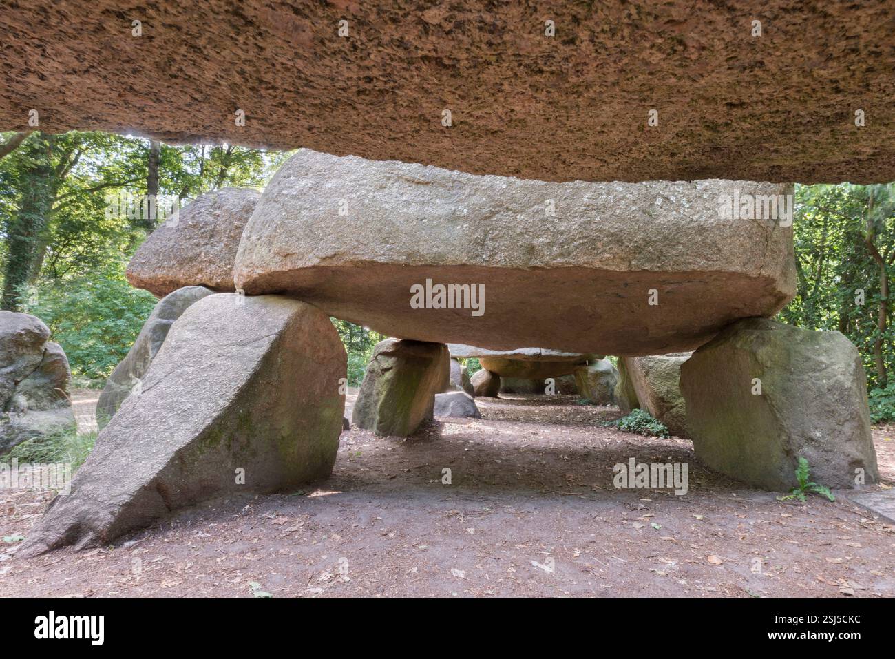 Prehistorici dolmen/hunebed (D27), in Borger, Drente (Drenthe),The ...