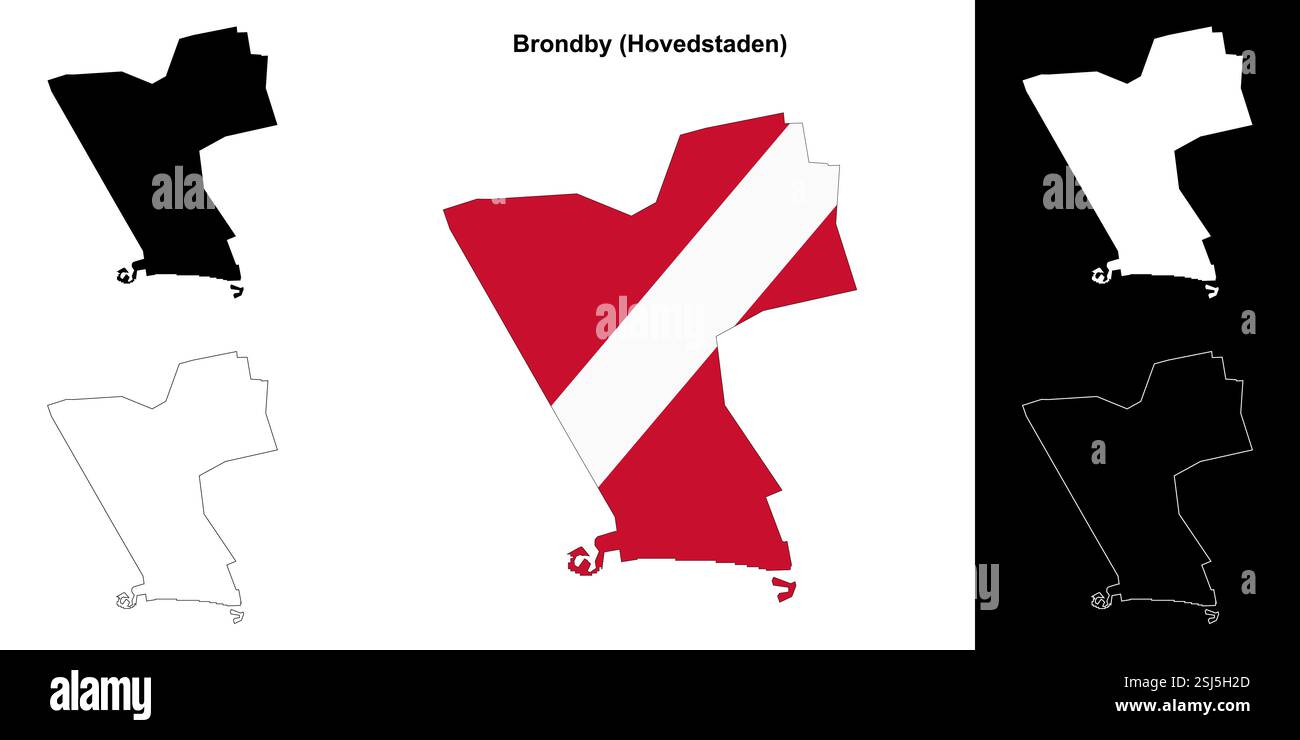 Map of brondby hi-res stock photography and images - Alamy