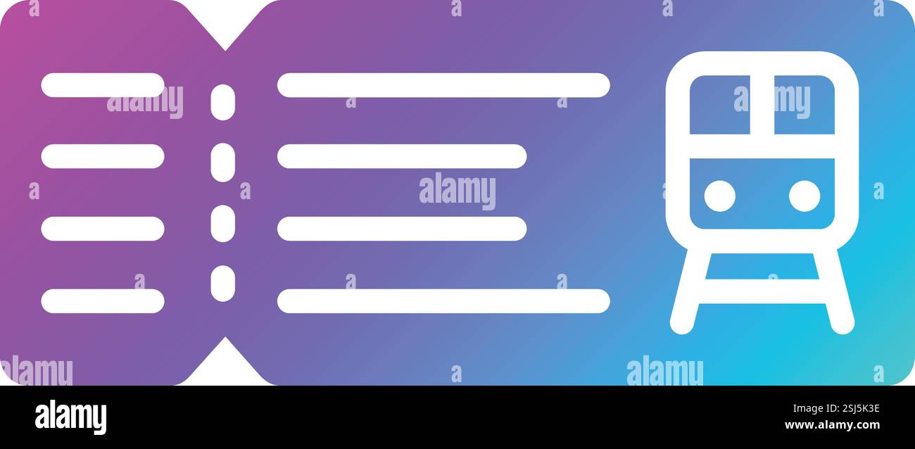 Train ticket Vector Icon Design Illustration Stock Vector Image & Art ...