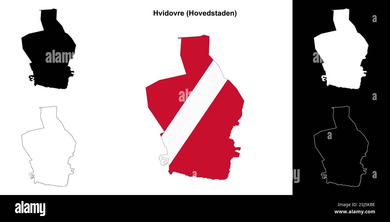 Hvidovre outline map Stock Vector Images - Alamy