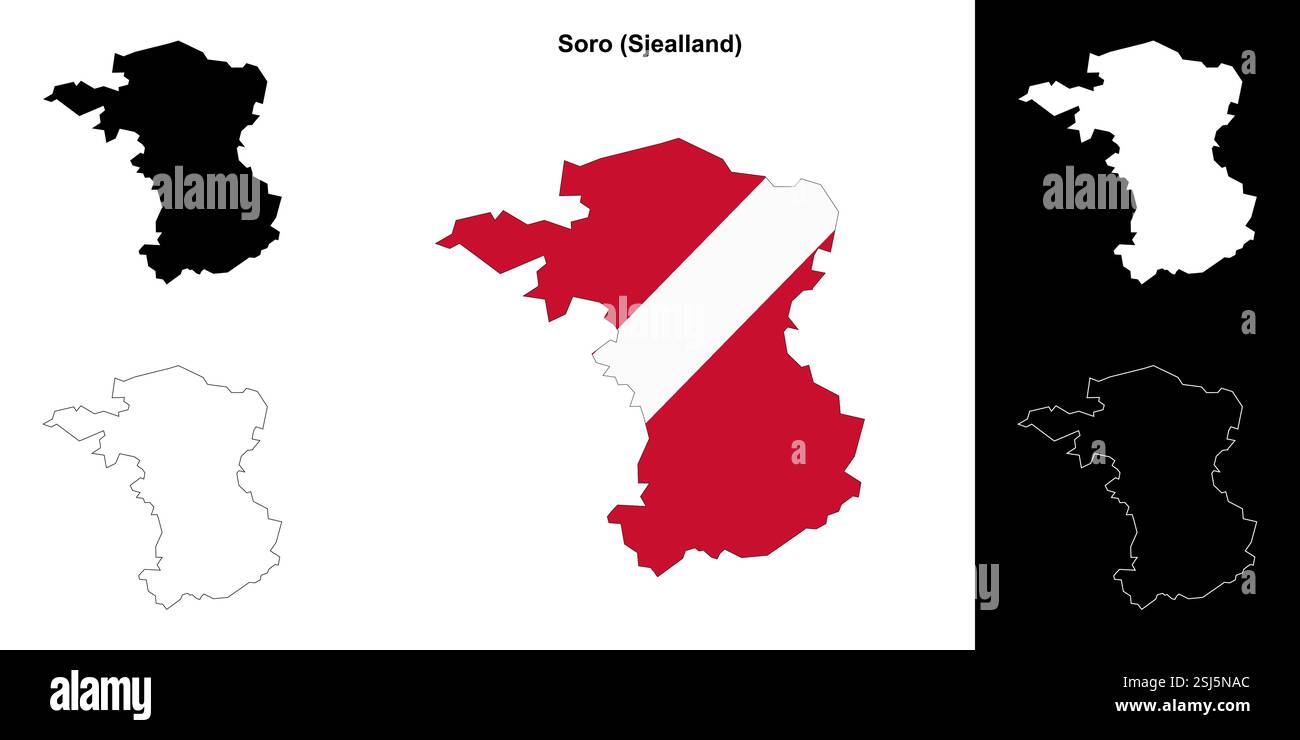 Soro outline map hi-res stock photography and images - Alamy