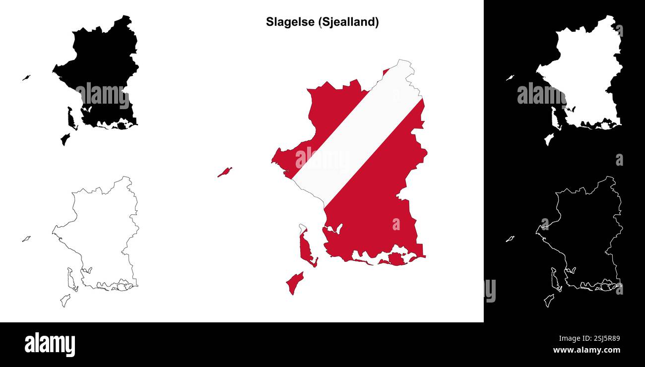 Blank slagelse map hi-res stock photography and images - Alamy