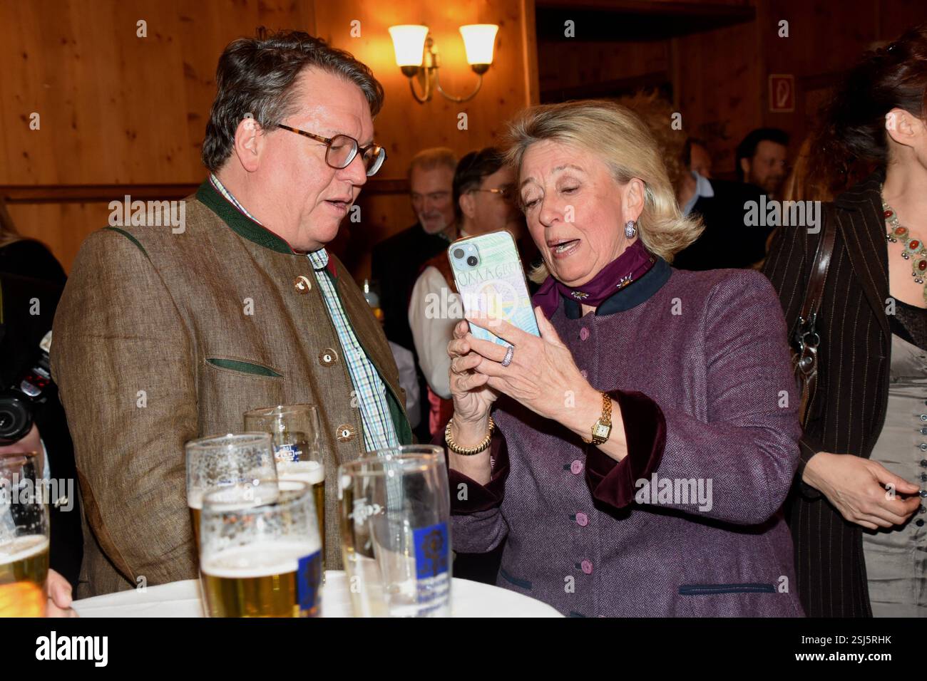 Helmut Schleich Kabarettist Marianne Wille Muenchen 10.02.2025 ...