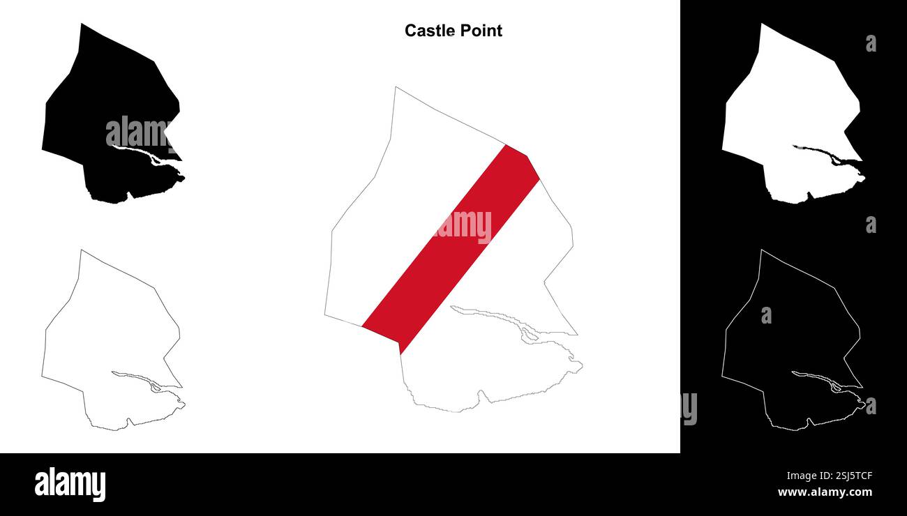 Castle point eps map hi-res stock photography and images - Alamy