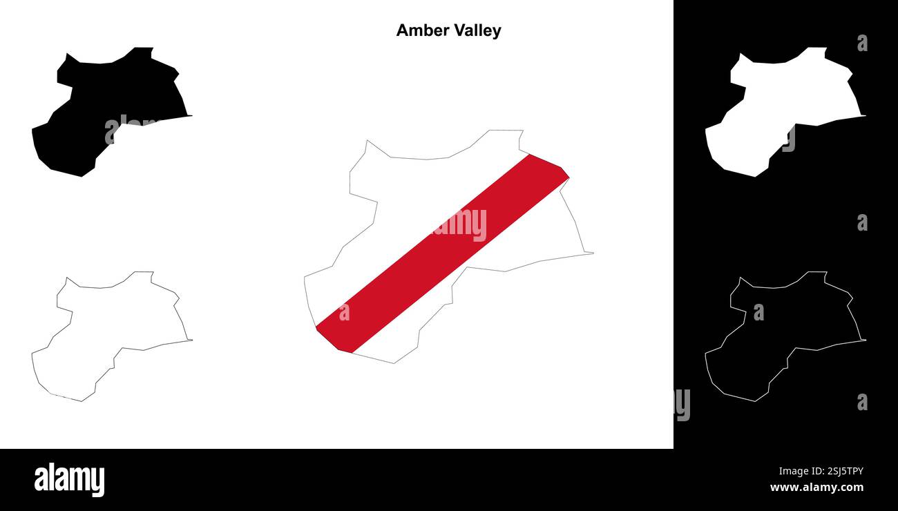 Map of amber valley hi-res stock photography and images - Alamy