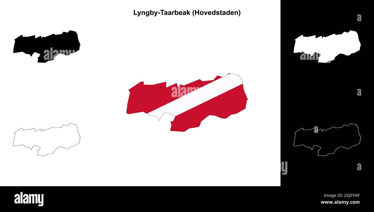 Lyngby taarbeak eps map hi-res stock photography and images - Alamy