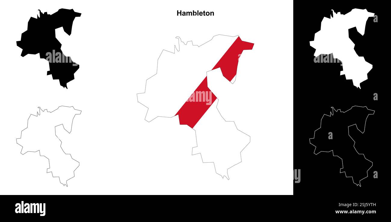 Blank hambleton map hi-res stock photography and images - Alamy