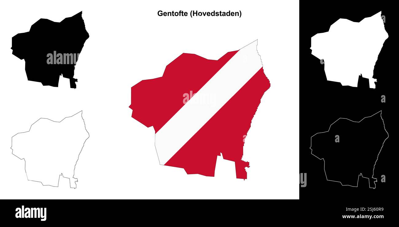 Blank gentofte map hi-res stock photography and images - Alamy