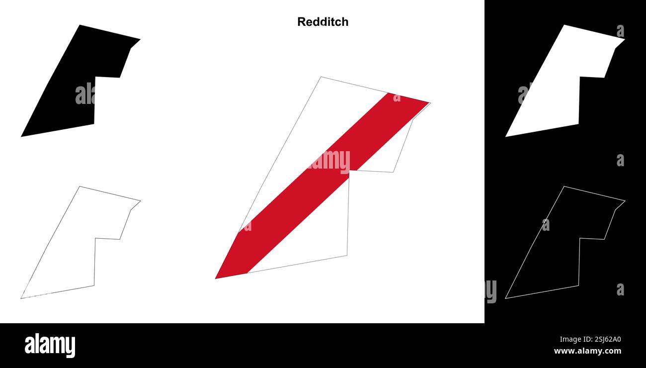 Blank redditch map hi-res stock photography and images - Alamy