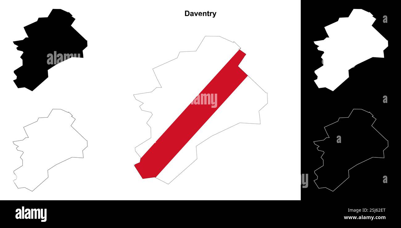 Blank daventry map hi-res stock photography and images - Alamy