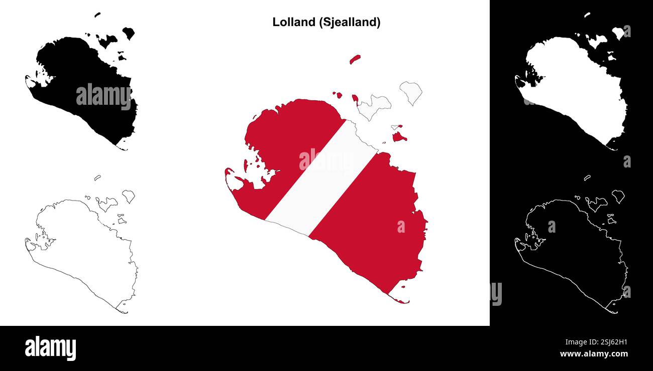 Map of lolland hi-res stock photography and images - Alamy