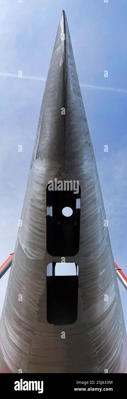 Shipbuilding Industry. Aluminium hull of a super sailing yacht being ...