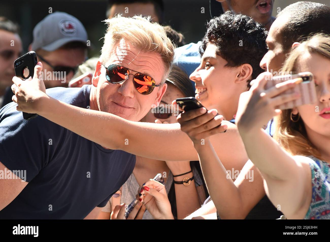 Gordon Ramsay made an appearance on Build Series on July 9, 2018 in New ...