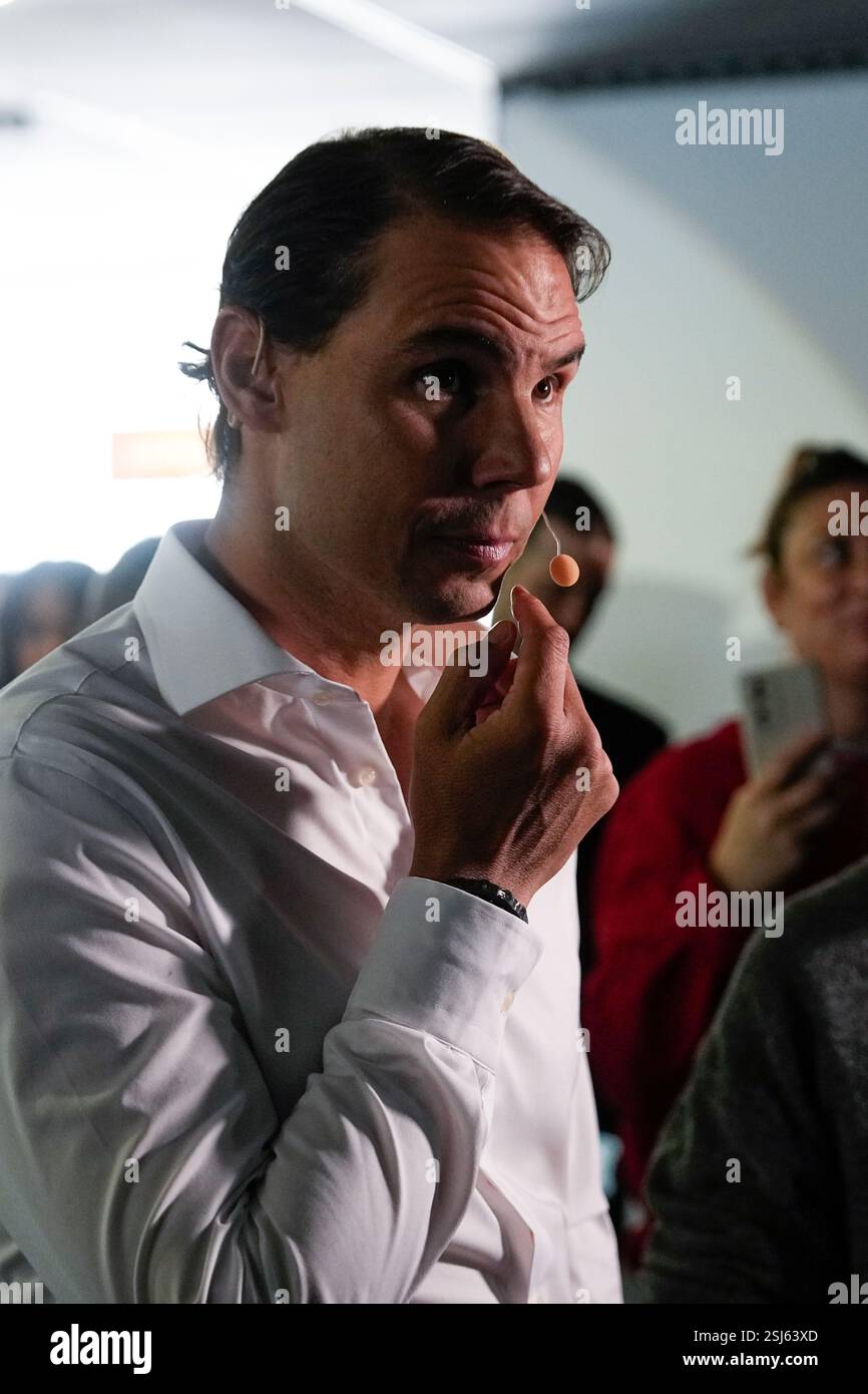 Rafael Nadal during a tribute of Rafael Nadal celebrated at COE headquarters on February 11 ...