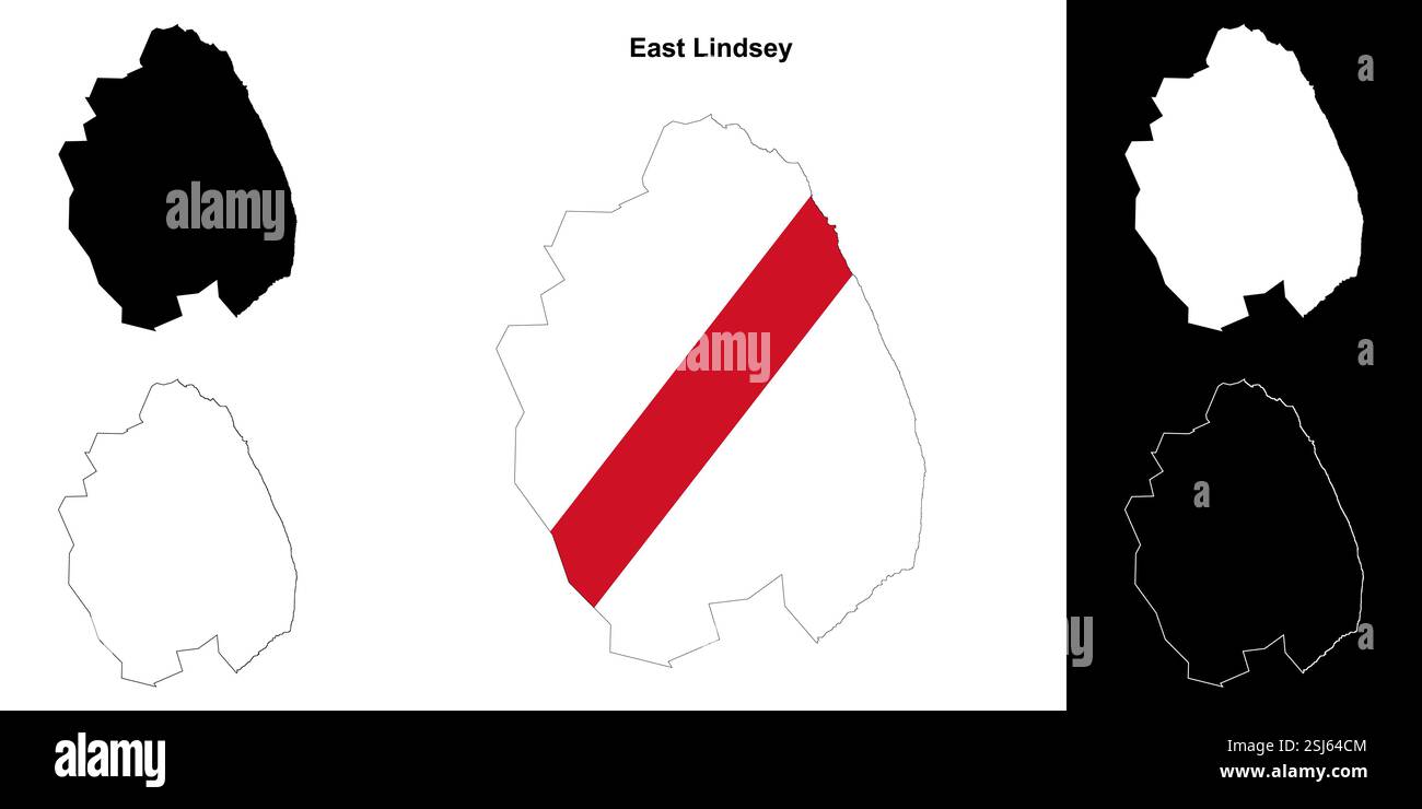 East lindsey eps map hi-res stock photography and images - Alamy