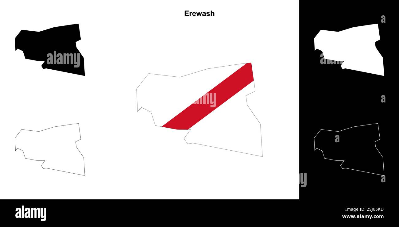 Erewash outline map Stock Vector Images - Alamy