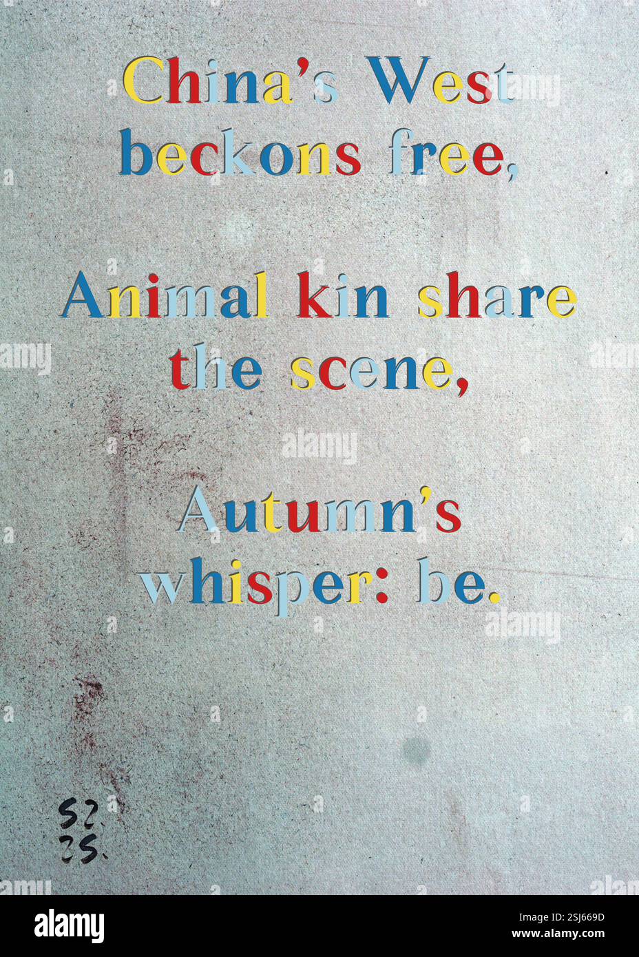 China's West beckons free, Animal kin share the scene, Autumn's whisper ...