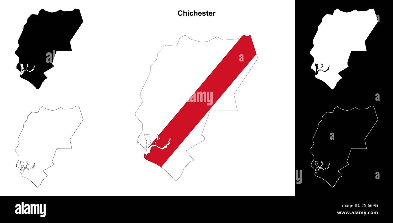 Chichester outline hi-res stock photography and images - Alamy