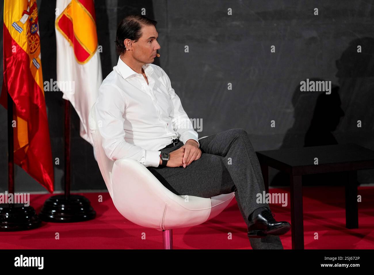 Rafael Nadal during a tribute of Rafael Nadal celebrated at COE headquarters on February 11 ...