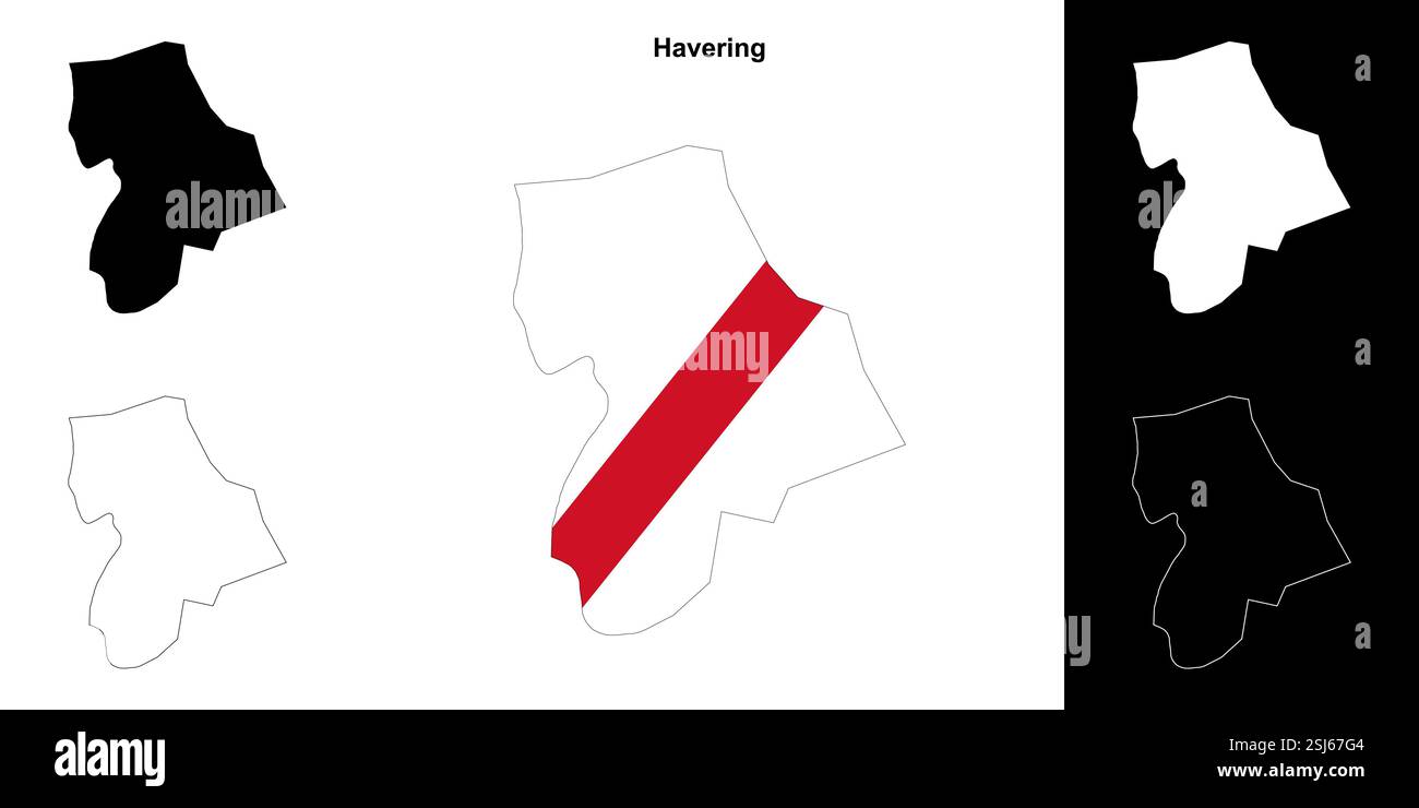 Blank havering map Stock Vector Images - Alamy