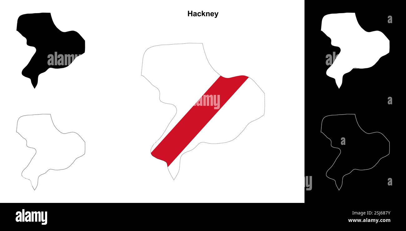 Hackney map Stock Vector Images - Alamy