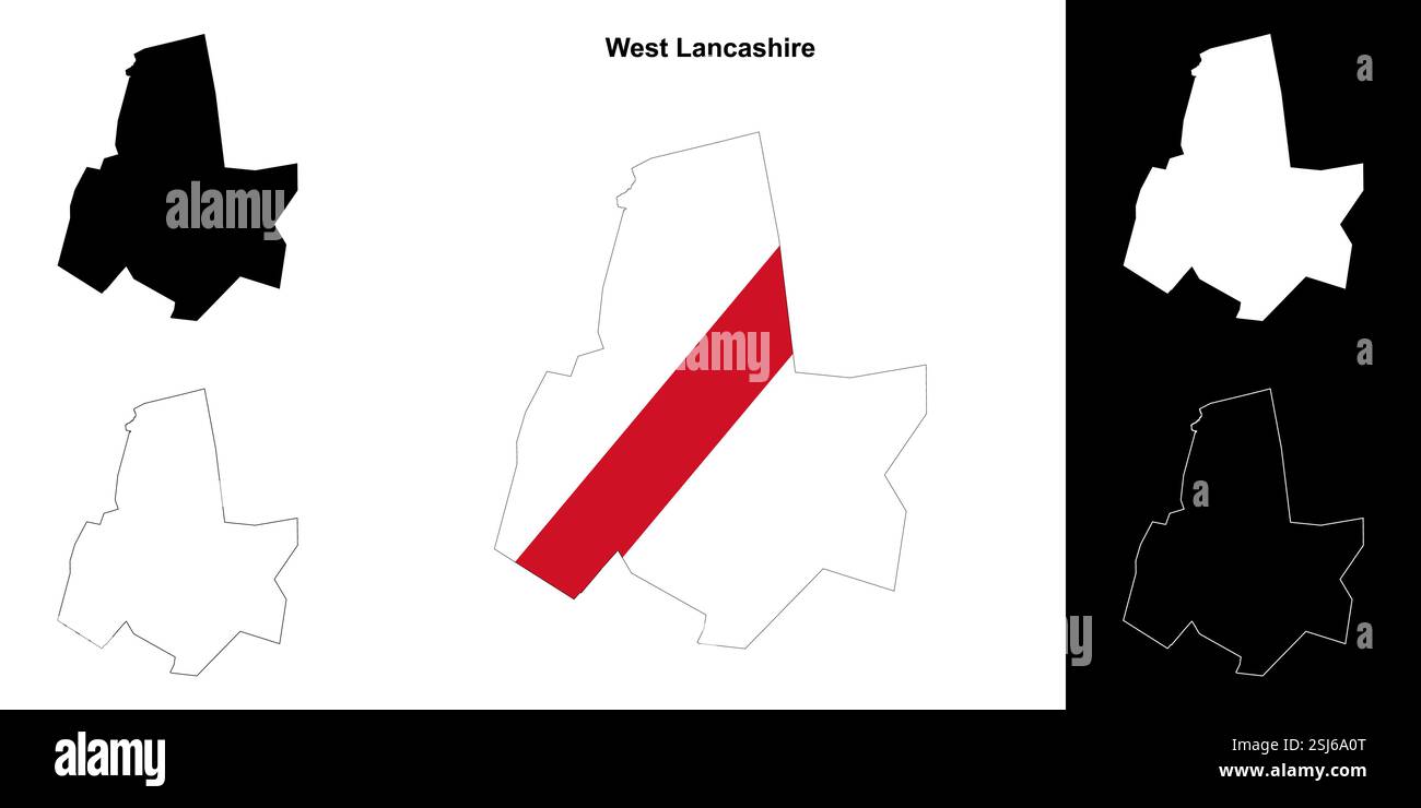 Lancashire eps map hi-res stock photography and images - Alamy