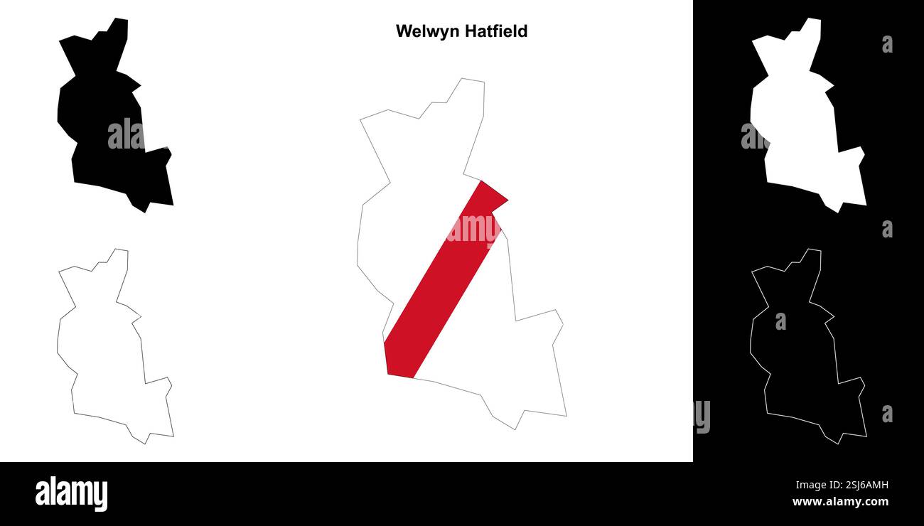 Hatfield map hi-res stock photography and images - Alamy