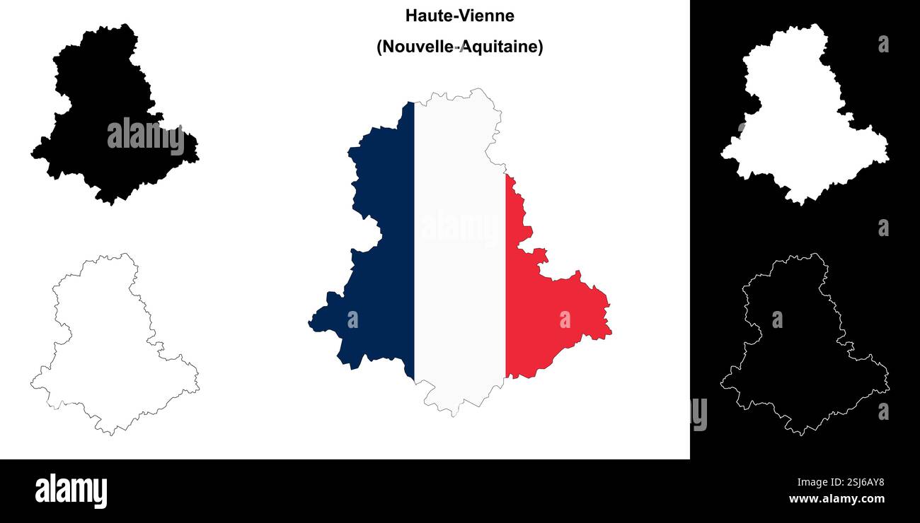 Haute vienne eps map hi-res stock photography and images - Alamy