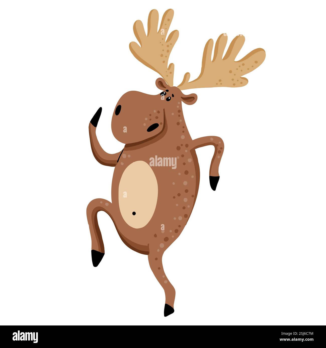 Cute elk vector illustration hi-res stock photography and images - Alamy