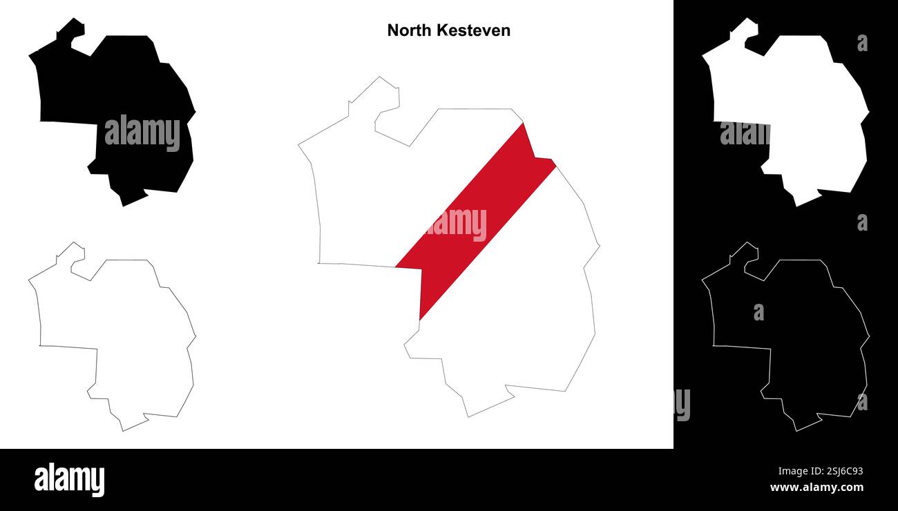 Blank north kesteven map hi-res stock photography and images - Alamy