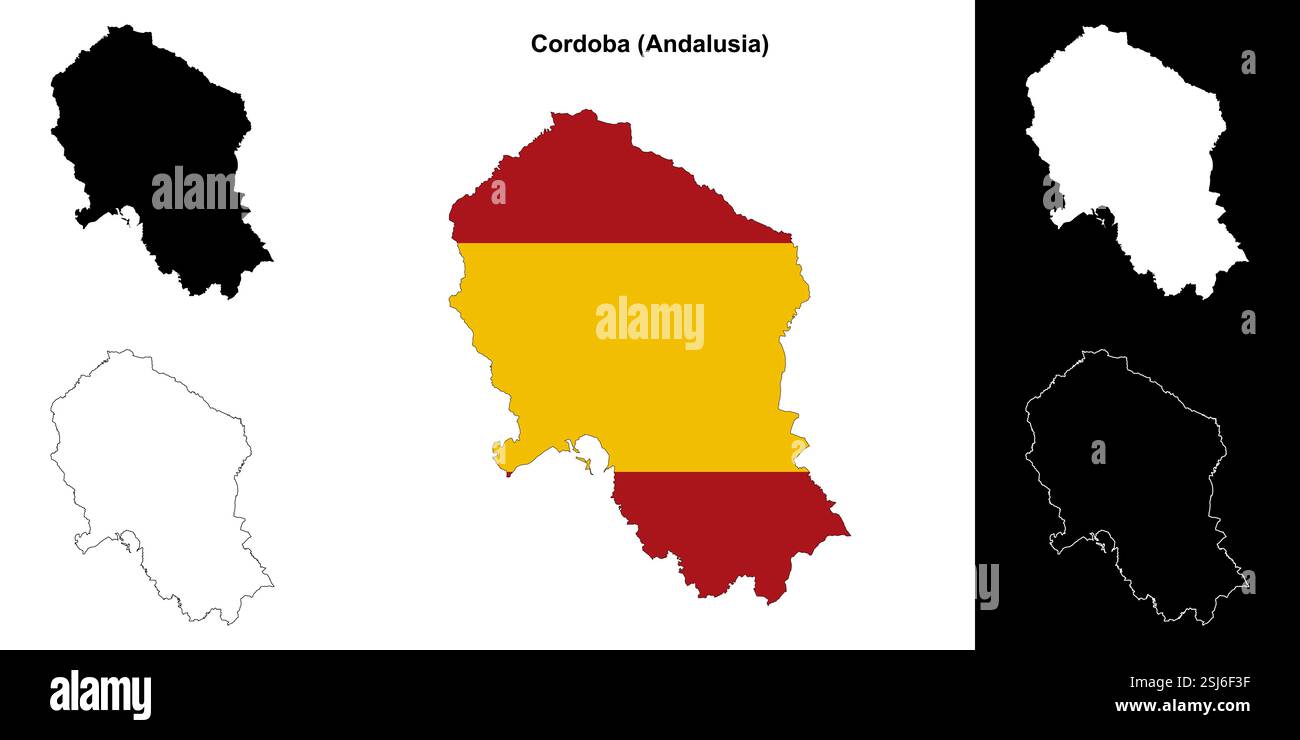 Cordoba province outline map set Stock Vector Image & Art - Alamy