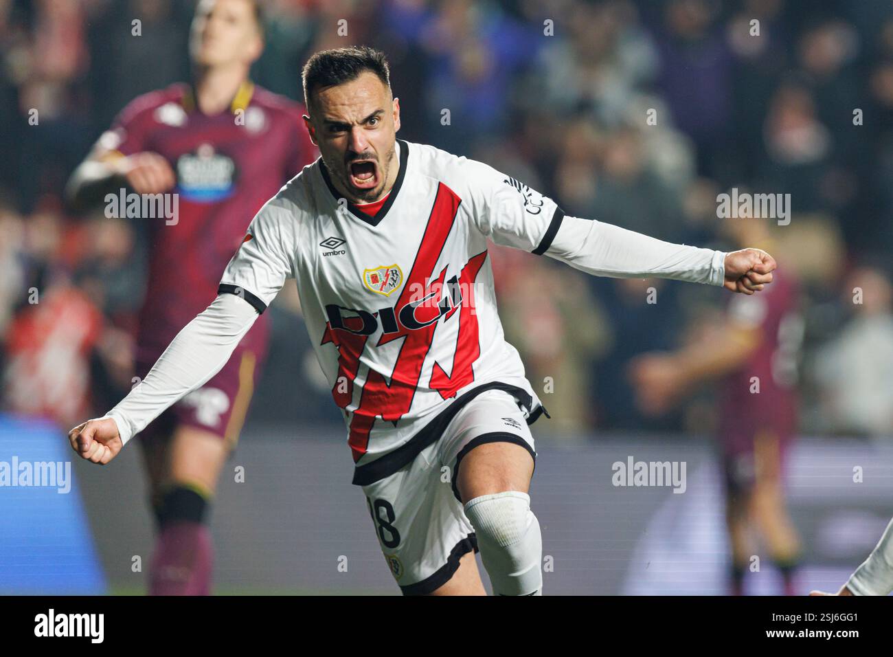 Alvaro Garcia Rivera seen celebrating after scoring goal during LaLiga ...