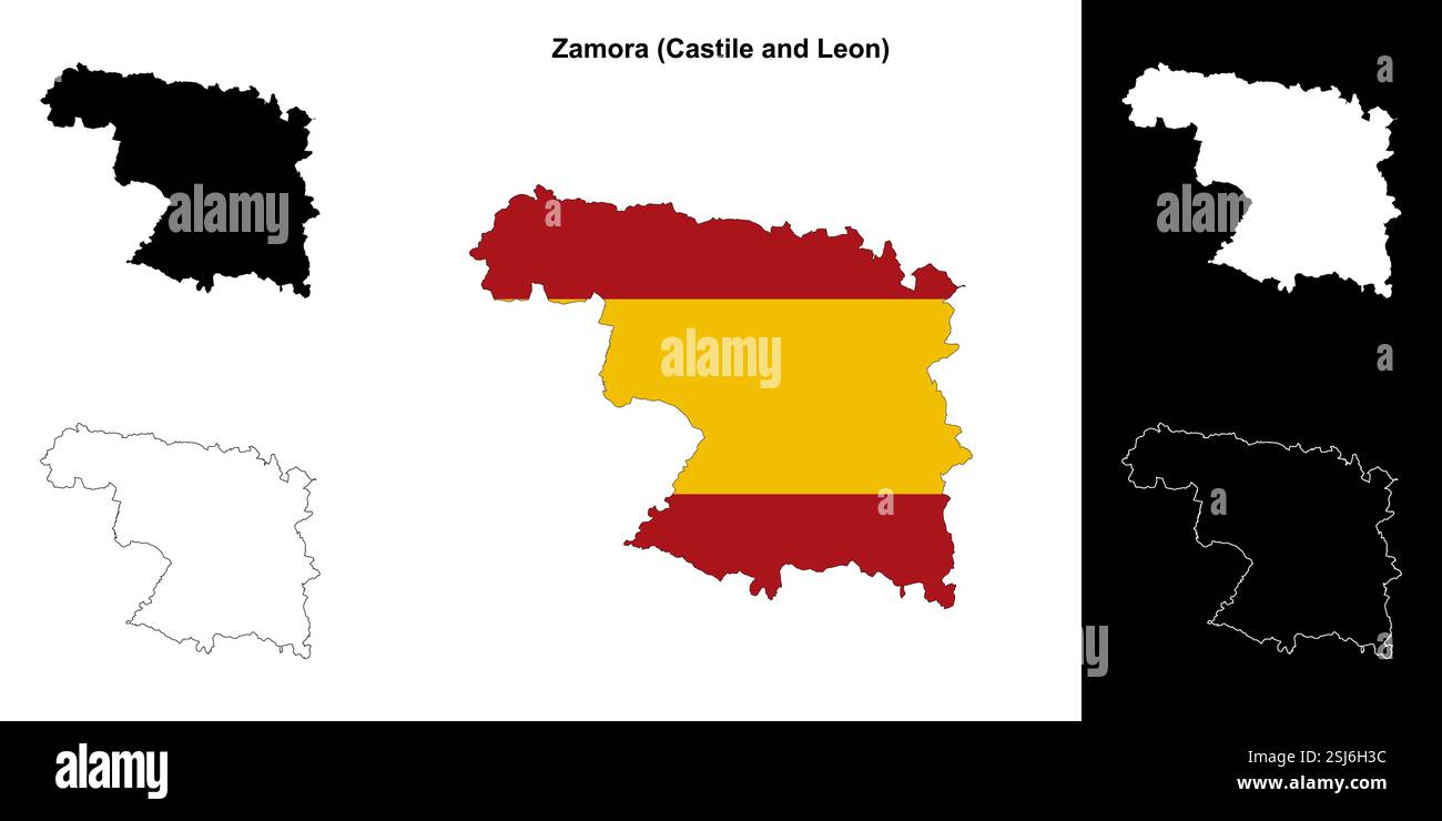 Map of zamora spain hi-res stock photography and images - Alamy