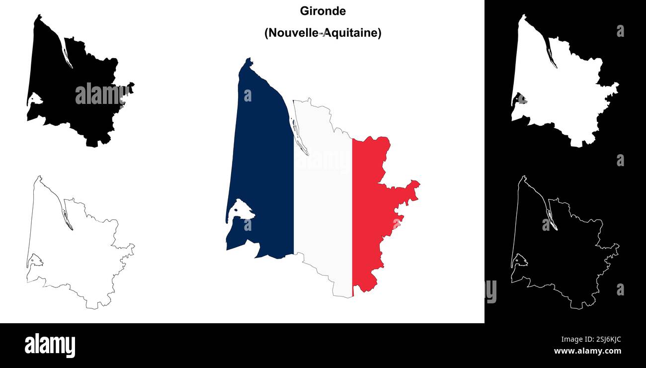 Nouvelle aquitaine map hi-res stock photography and images - Alamy