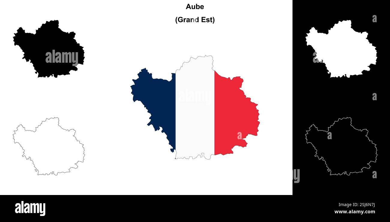 Aube eps map hi-res stock photography and images - Alamy