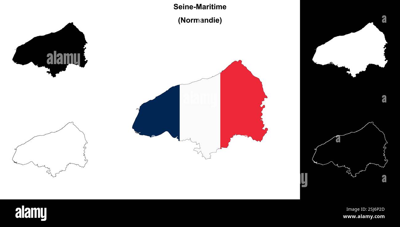 Seine maritime eps map hi-res stock photography and images - Alamy