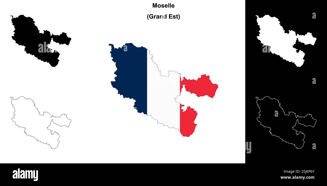 Moselle eps map hi-res stock photography and images - Alamy