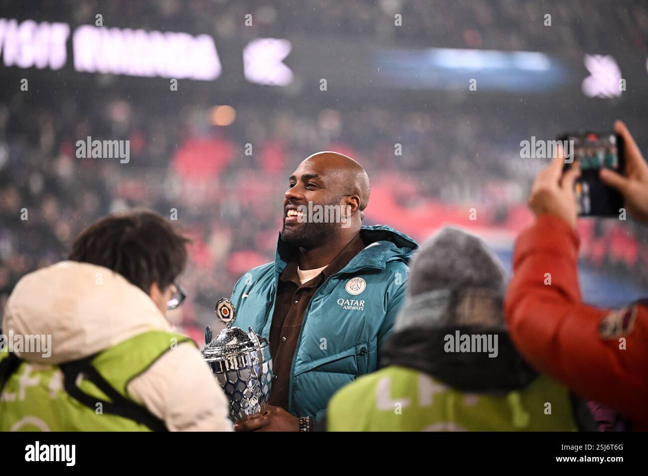 Teddy RINER during the Ligue 1 McDonald's match between Paris and ...