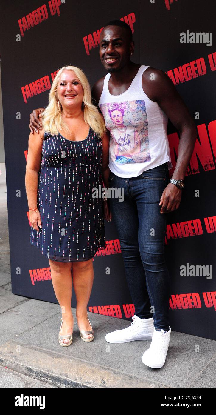 Vanessa Feltz attending The UK Film Pemiere of FANGED UP at the Prince ...