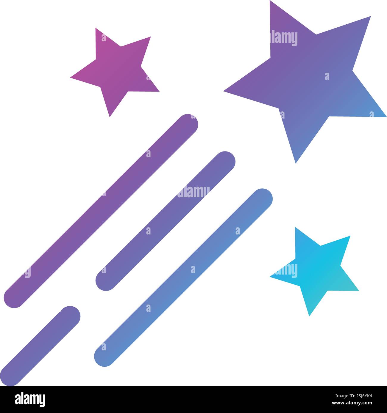 Shooting stars Vector Icon Design Illustration Stock Vector Image & Art ...