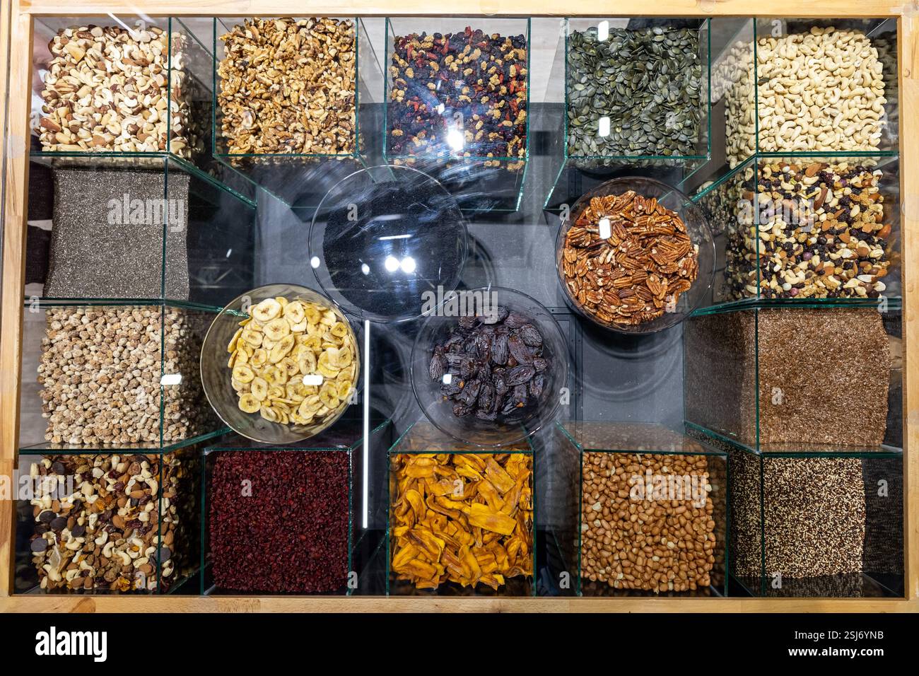 Nuremberg, Germany. 11th Feb, 2025. Nuts, dried fruits, pulses and ...