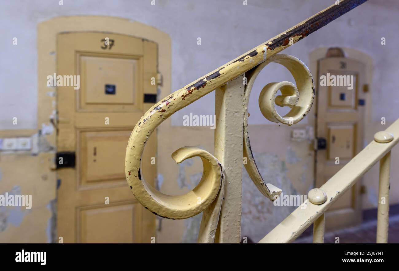 Stollberg, Germany. 11th Feb, 2025. View of the cell house of what was ...