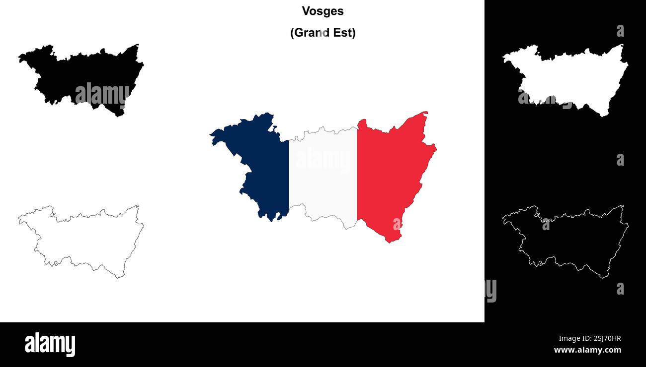 Vosges eps map vector vectors hi-res stock photography and images - Alamy