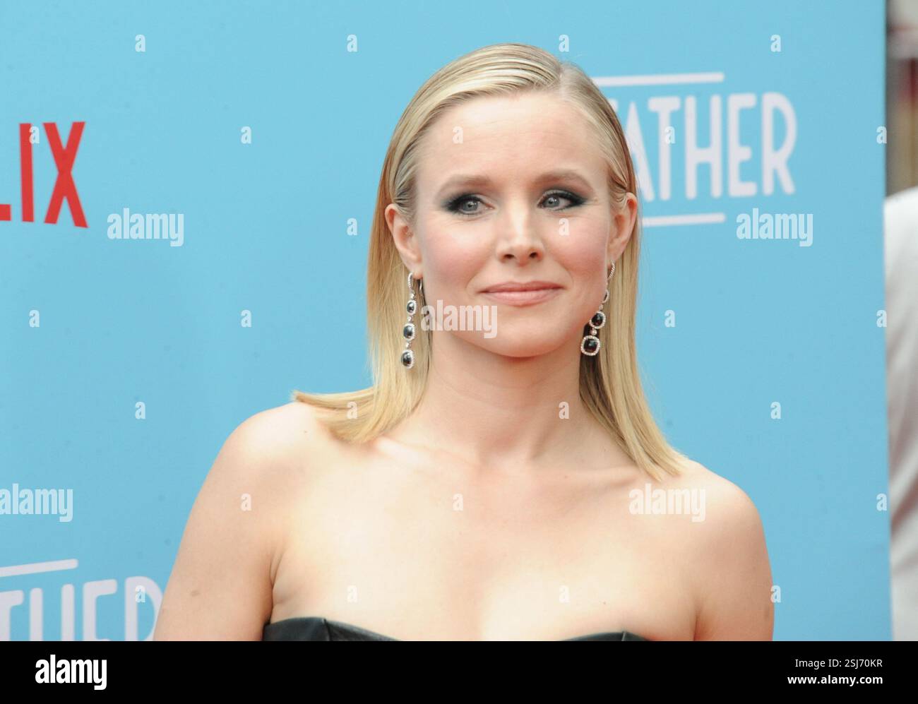 Kristen Bell arriving at the premiere of the Netflix original film ...